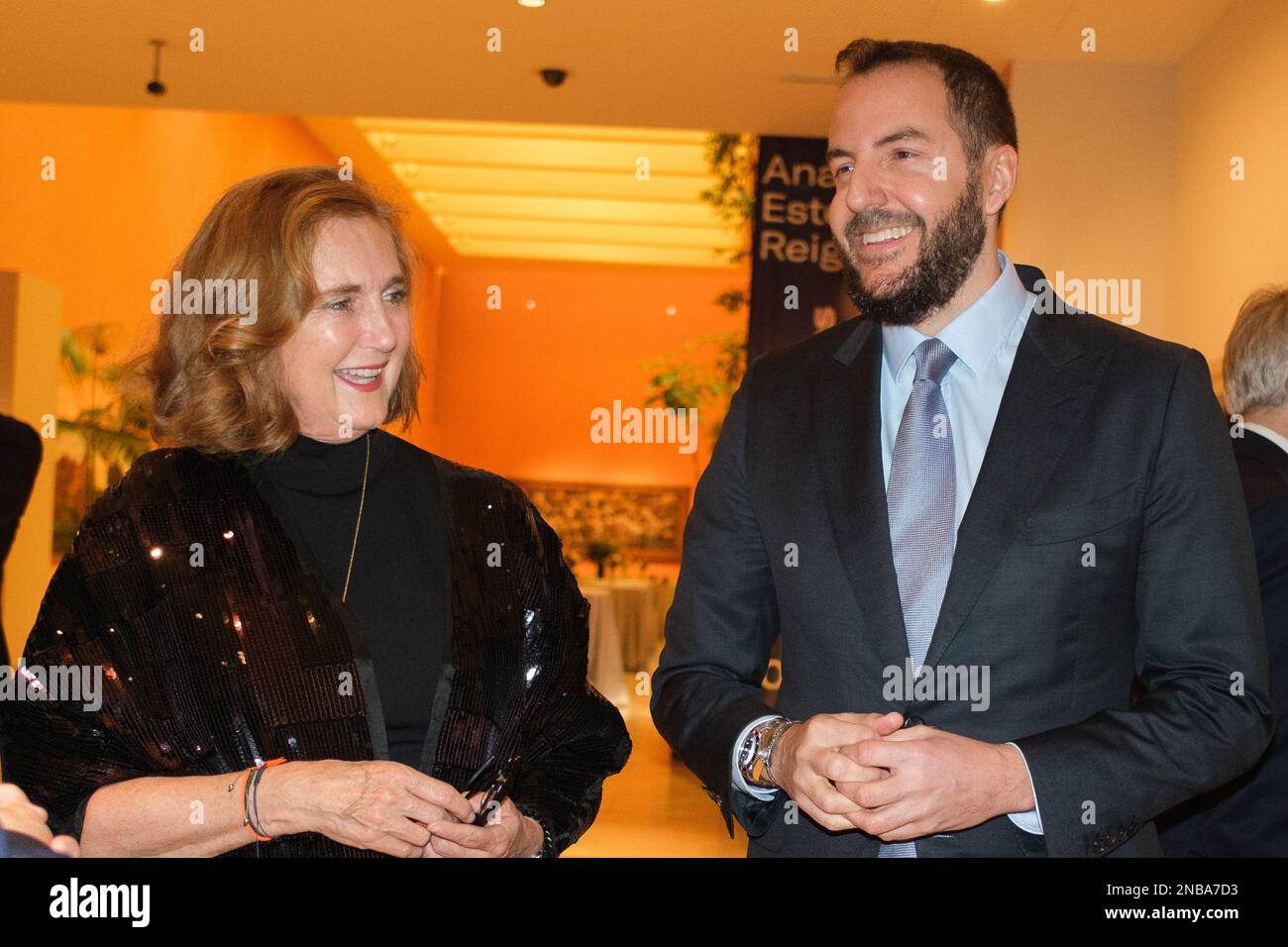 (L-R) The art collector, Francesca Thyssen-Bornemisza and Alejandro ...