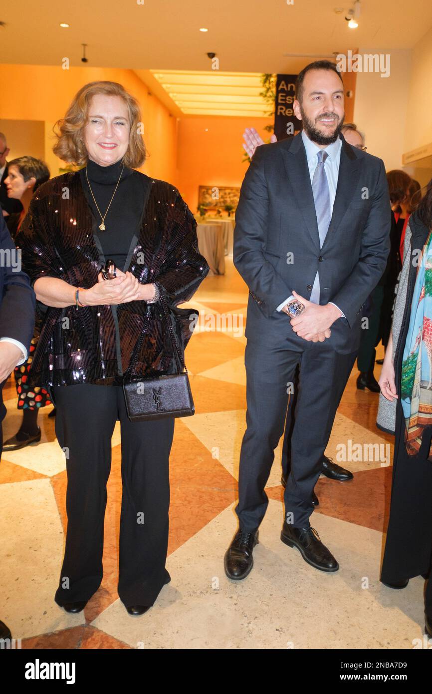 (L-R) The art collector, Francesca Thyssen-Bornemisza and Alejandro ...