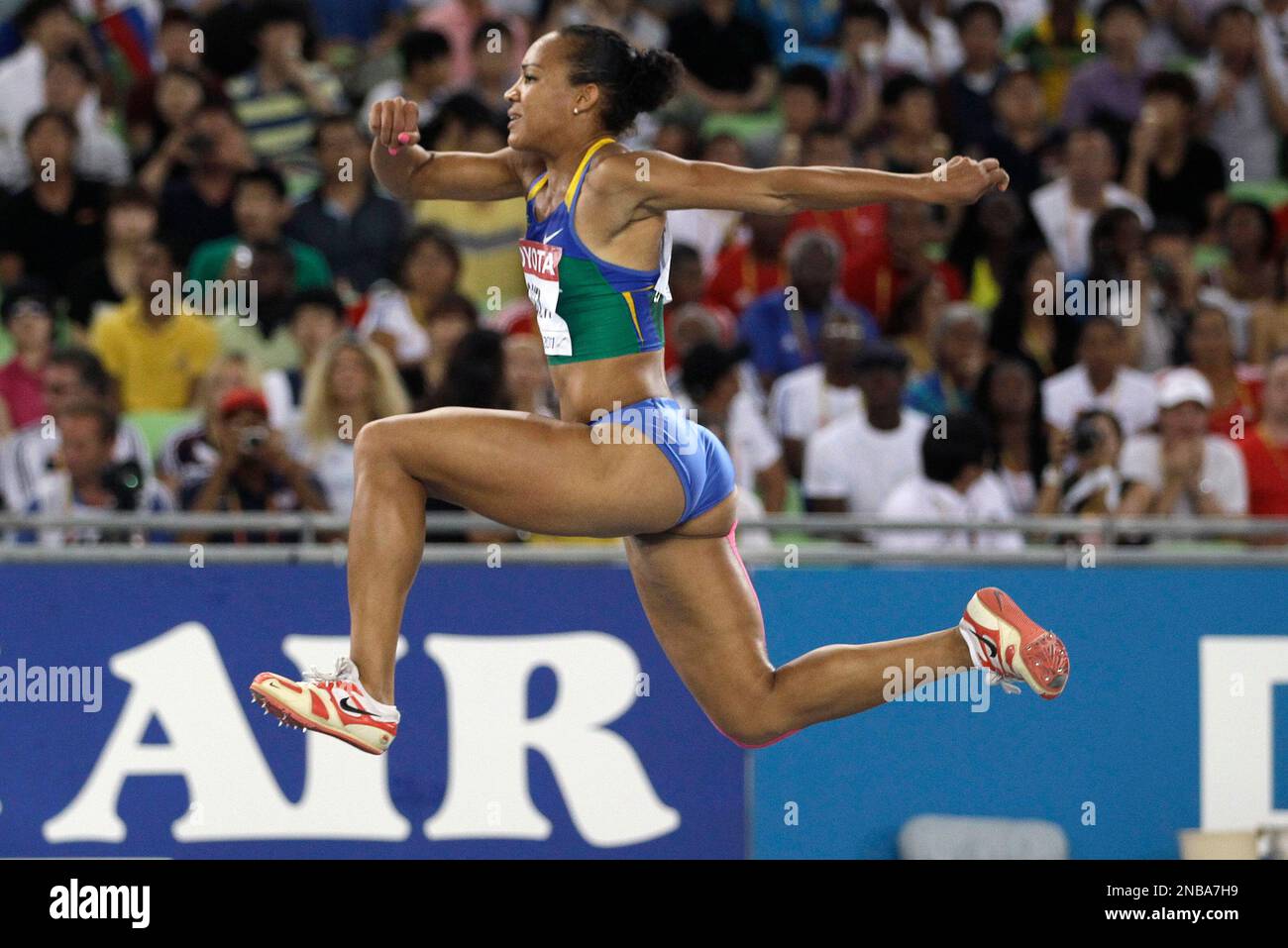 Brazil's Keila Costa makes an attempt in the final of the Women's ...