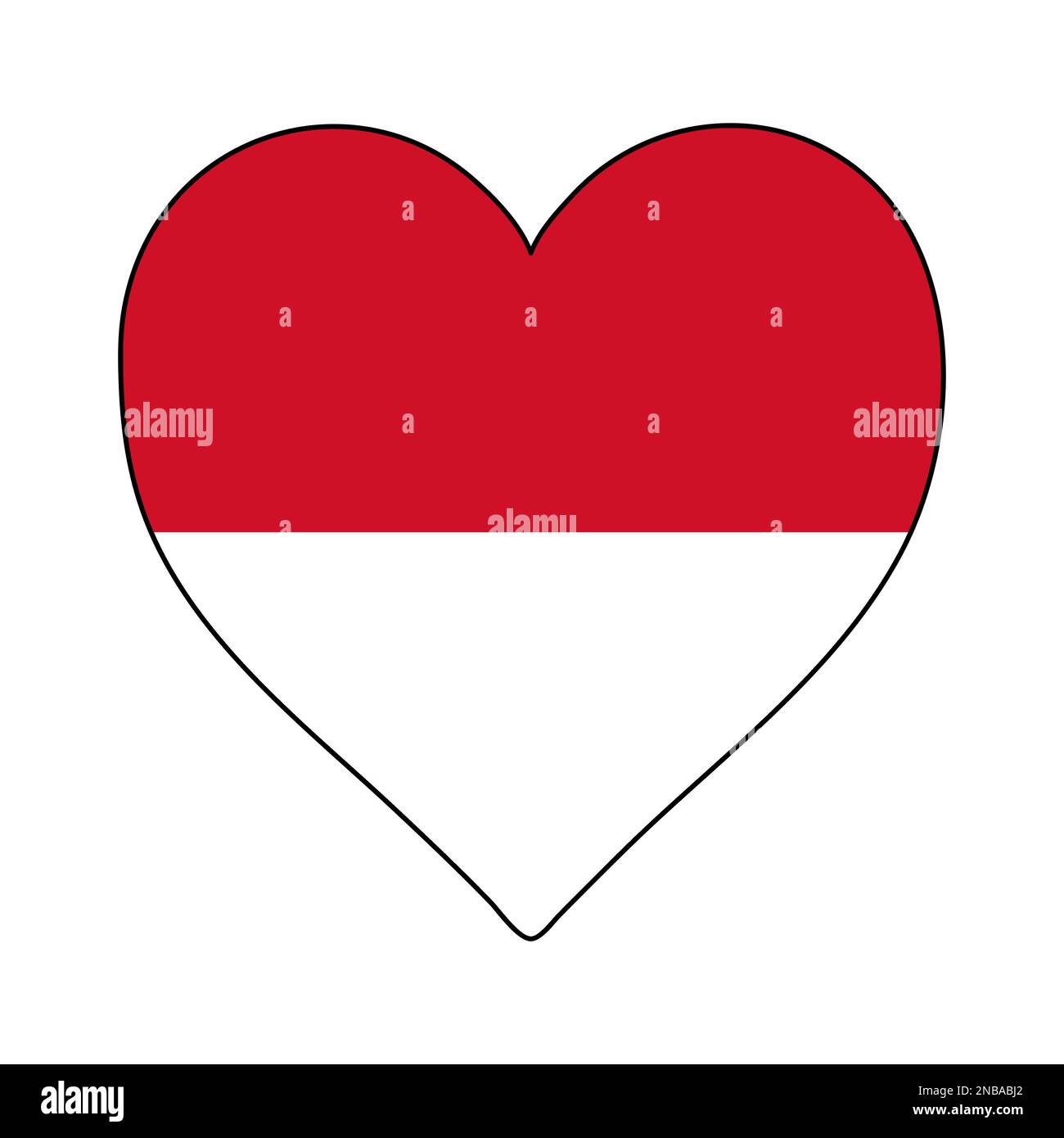 Monaco Heart Shape Flag. Love Monaco. Visit Monaco. Western Europe ...