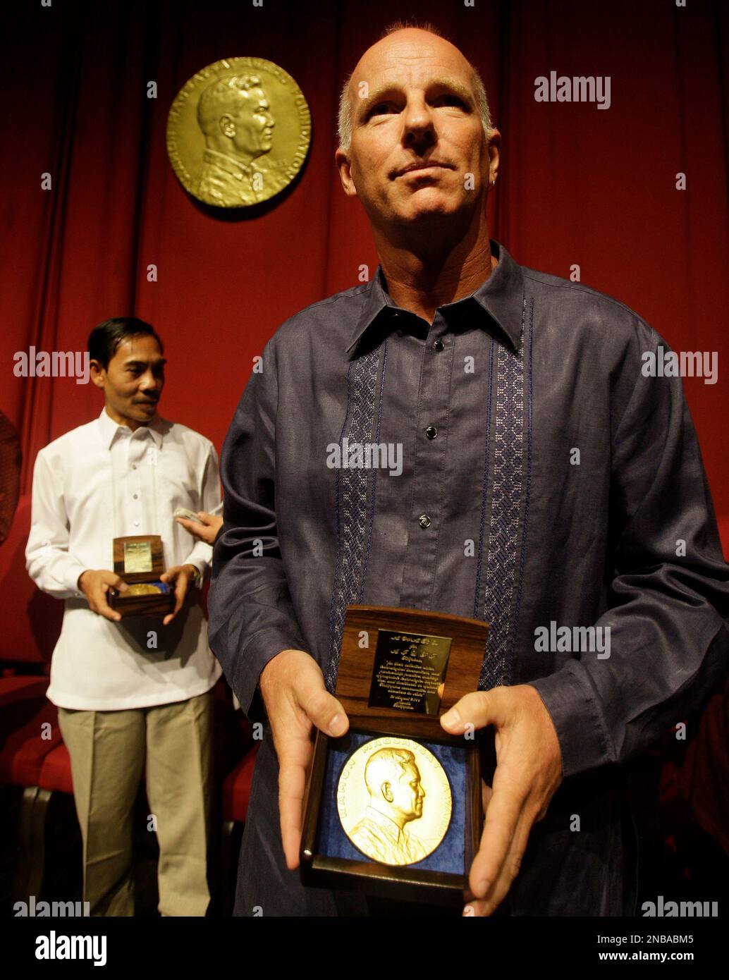 Auke Idzenga, right, a Dutch national who heads the Alternative ...