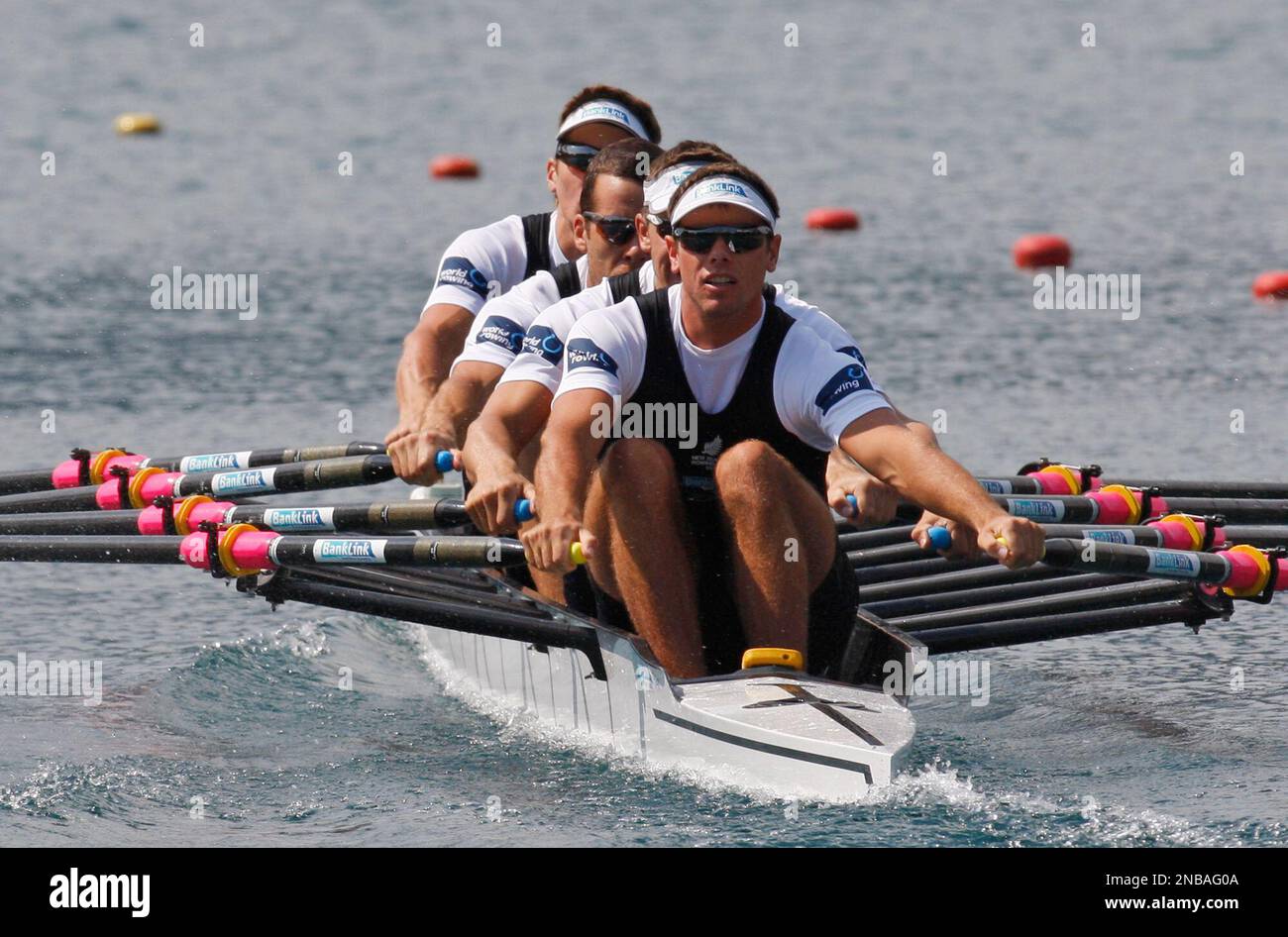 Team of New Zealand, left to right, John Storey, Steven Cottle, Matthew ...
