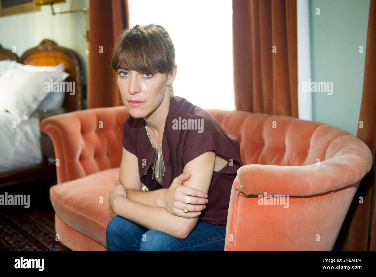 Singer Feist poses for a portrait in New York, Monday, August 29, 2011 ...