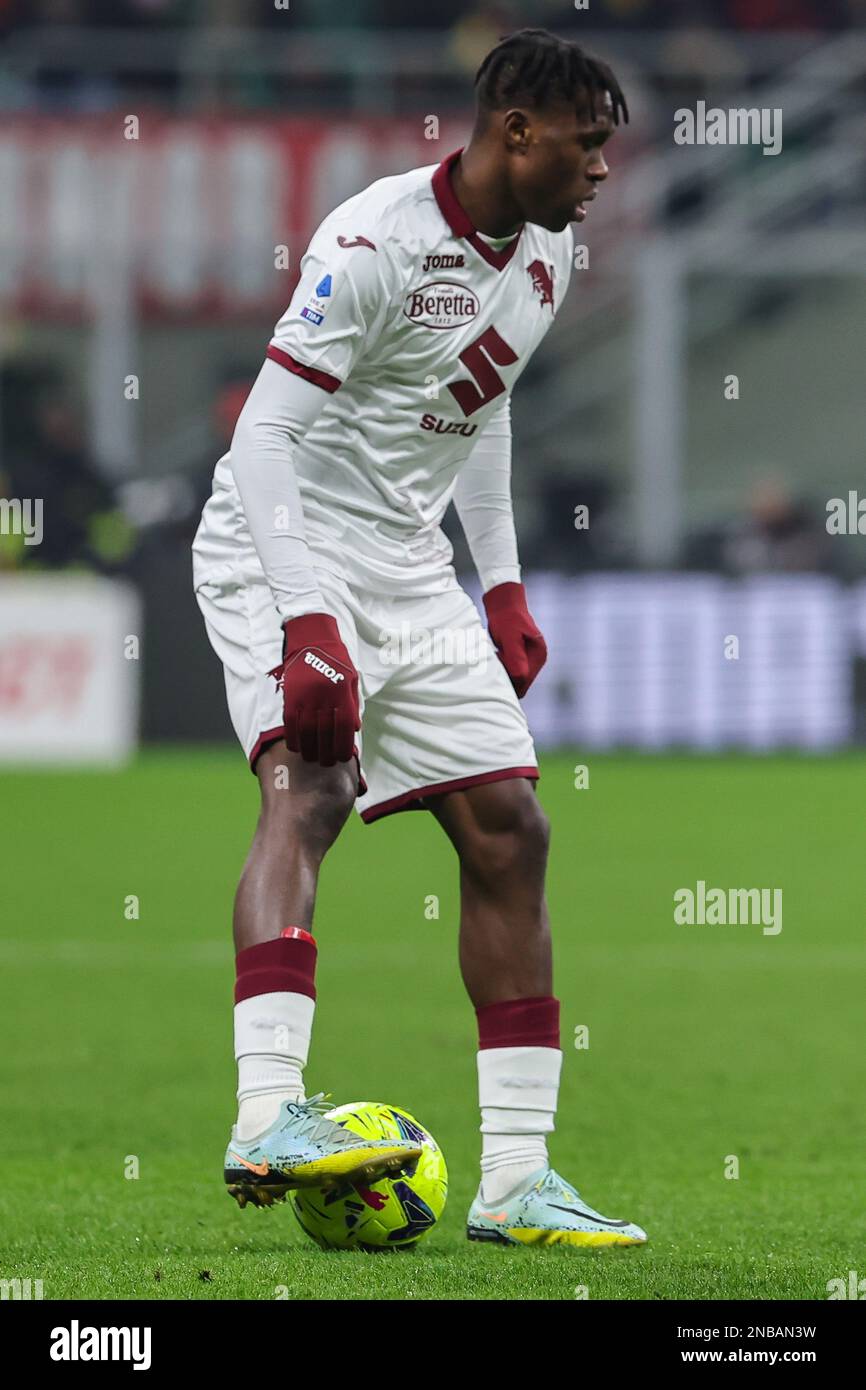 Wilfried Singo of Torino FC in action during Serie A 2022/23 football ...