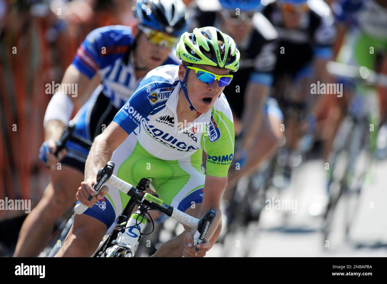 Timothy Duggan, from Boulder, Colo., competes in the final stage of the ...