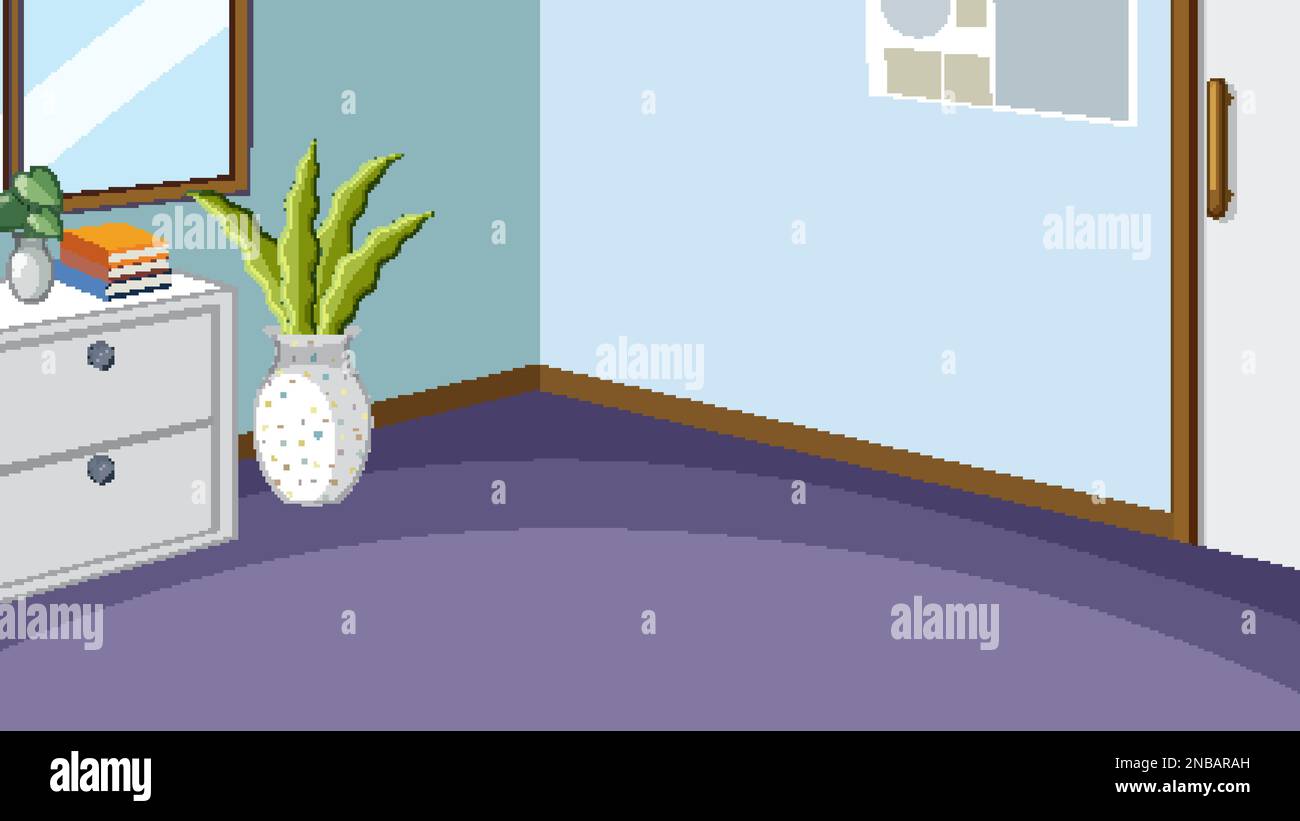 Empty room interior design illustration Stock Vector Image & Art - Alamy