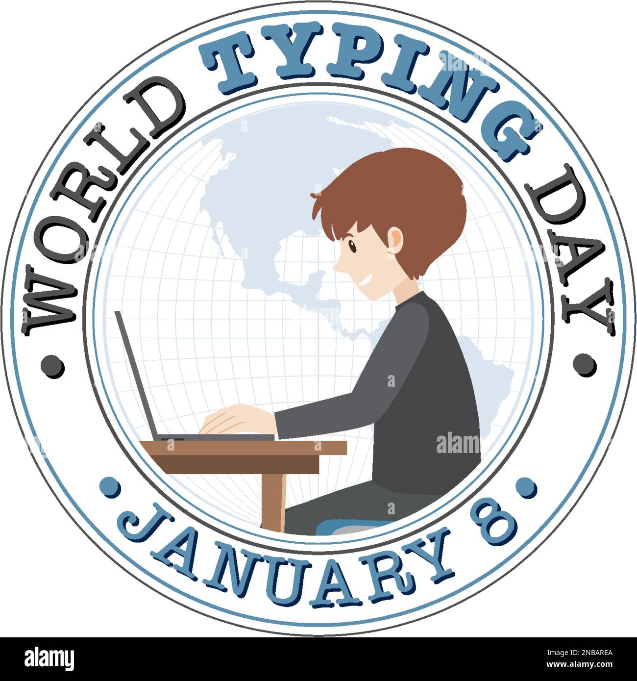 World Typing Day Banner Design illustration Stock Vector Image & Art ...