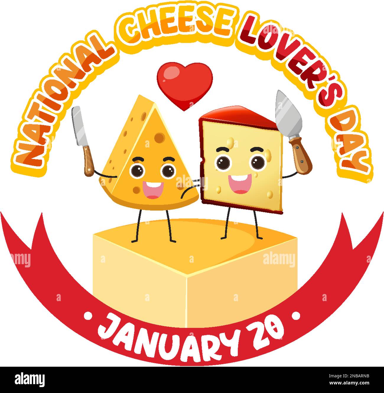 National Cheese Lovers Day Banner Design illustration Stock Vector ...