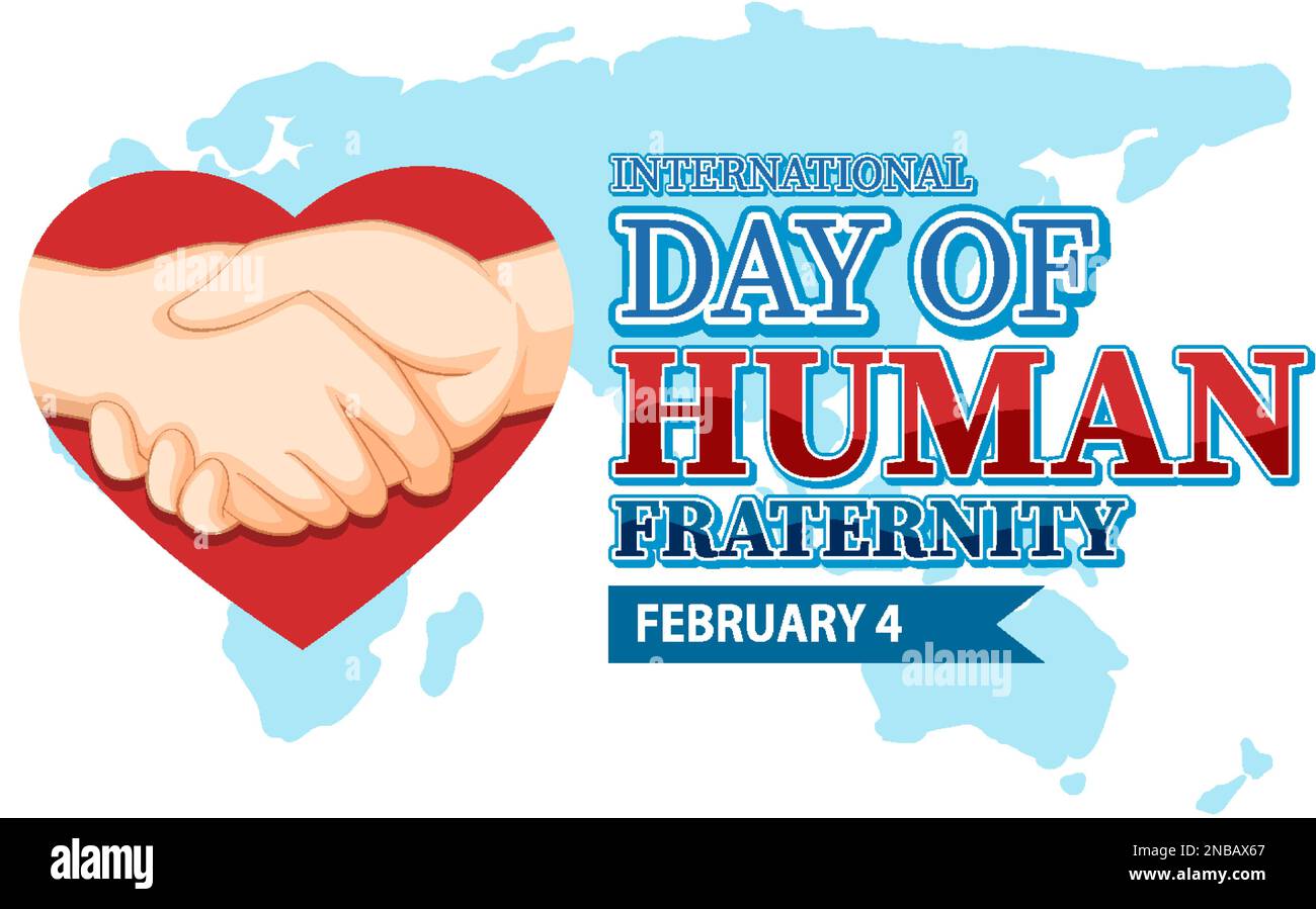International day of human fraternity illustration Stock Vector Image ...