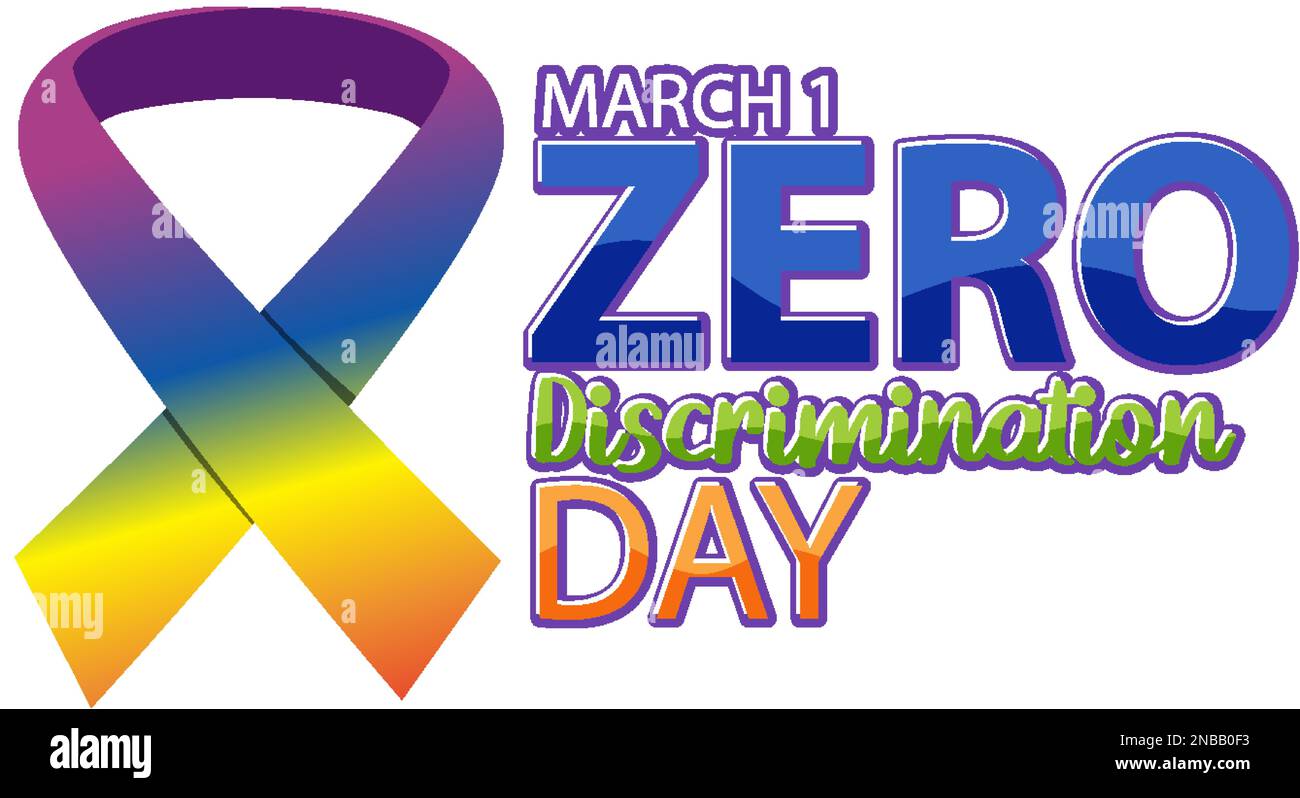 Zero discrimination day banner design illustration Stock Vector Image ...