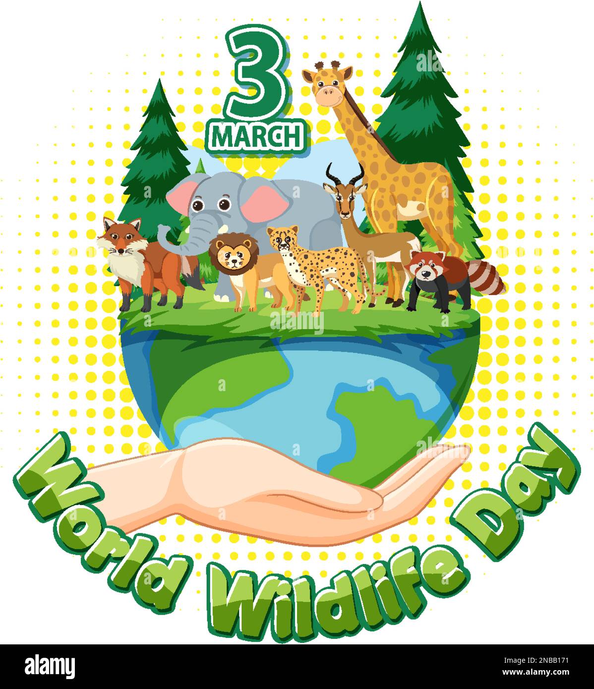 World Wildlife Day Banner illustration Stock Vector Image & Art - Alamy