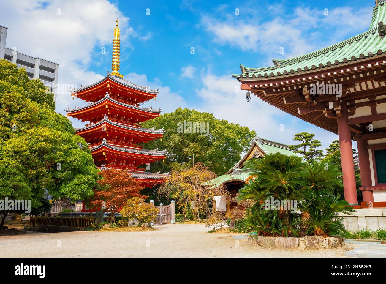 Fukuoka, Japan - Nov 20 2022: Tochoji Temple located in Hakata district ...