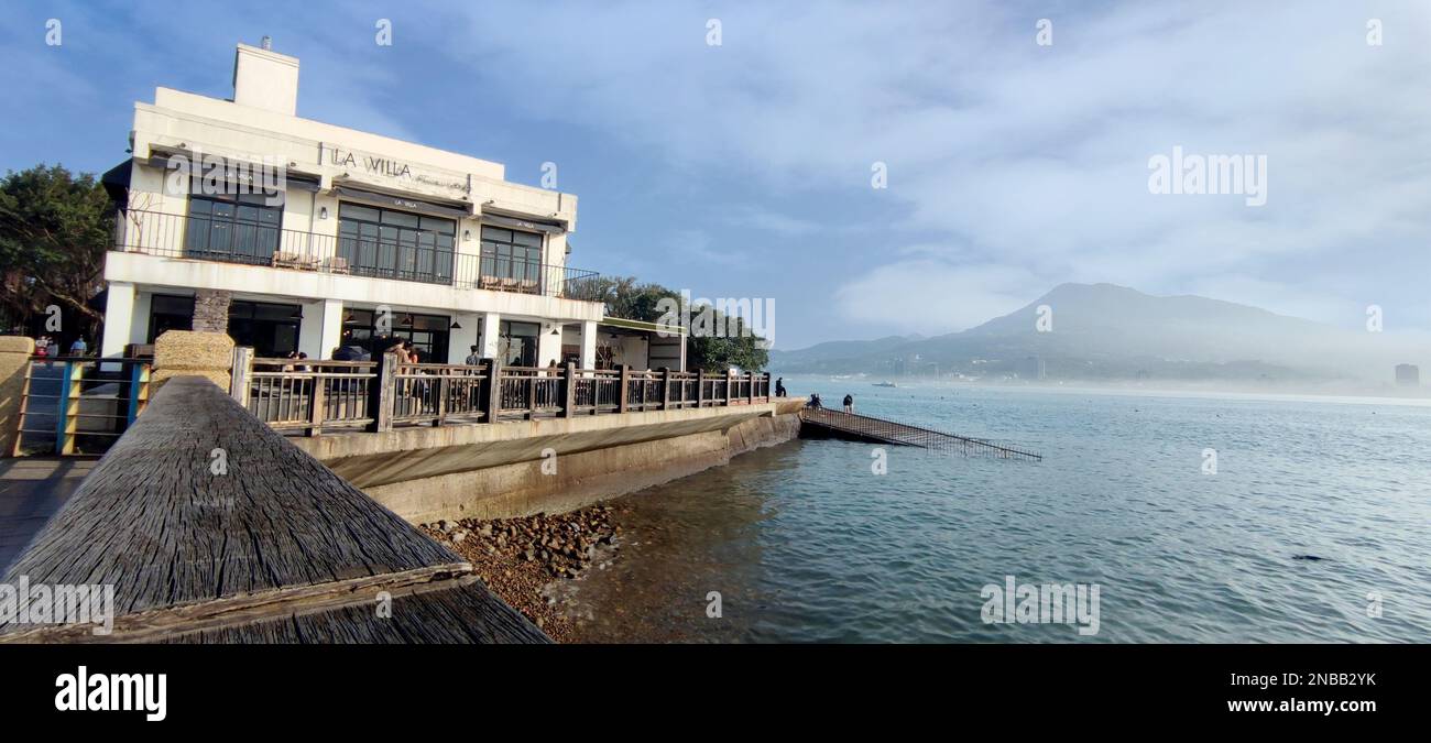 Tamsui, Taiwan - Feb 12, 2023 : people at the Tamsui River, Tamsui ...