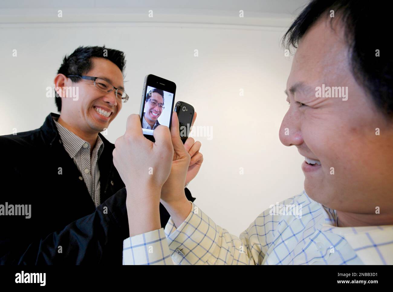 In this Thursday, March 10, 2011 photo, Color co-founders Bill Nguyen ...