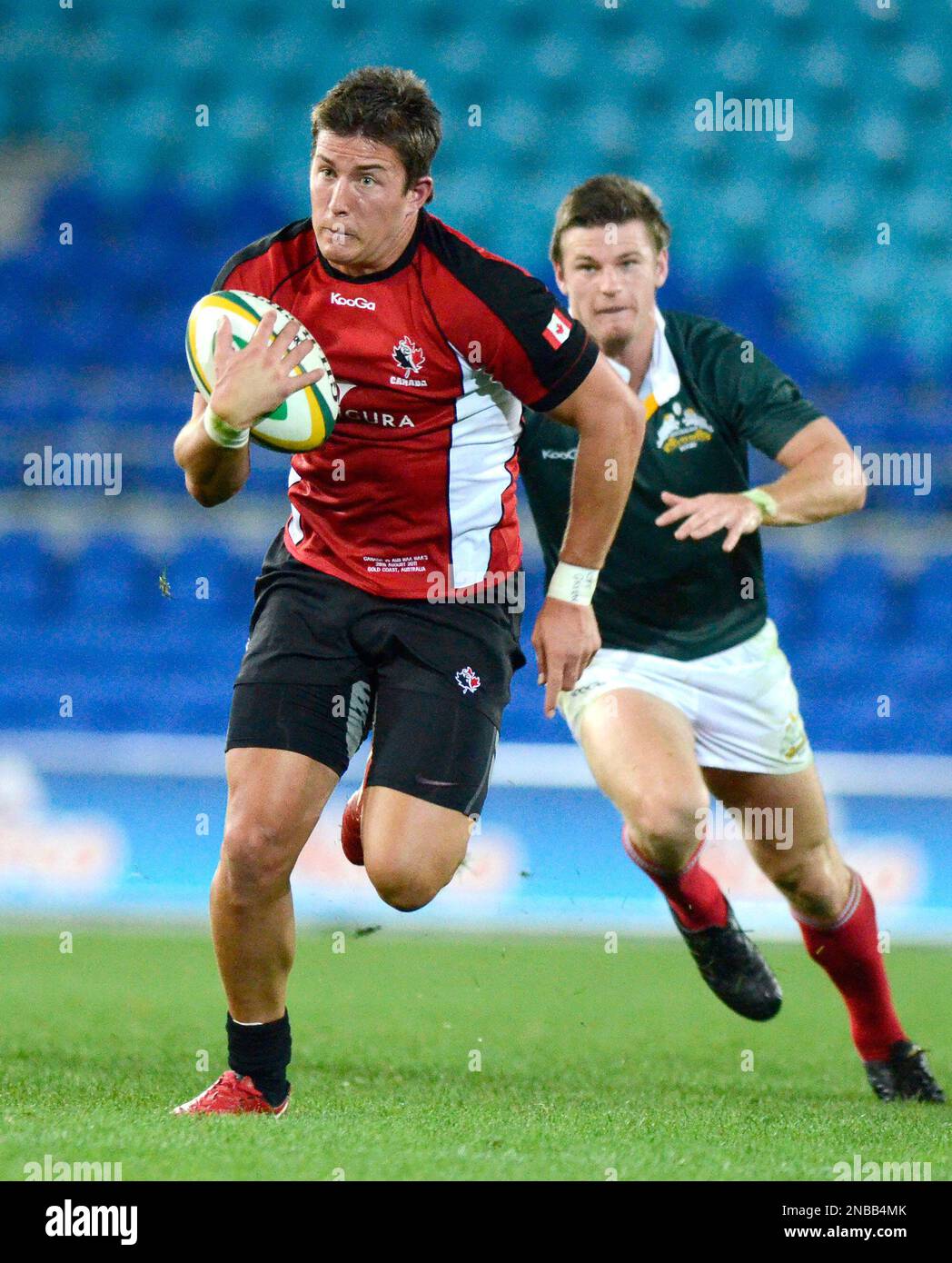 Canada's DTH Van der Merwe makes a break during their rugby union match ...