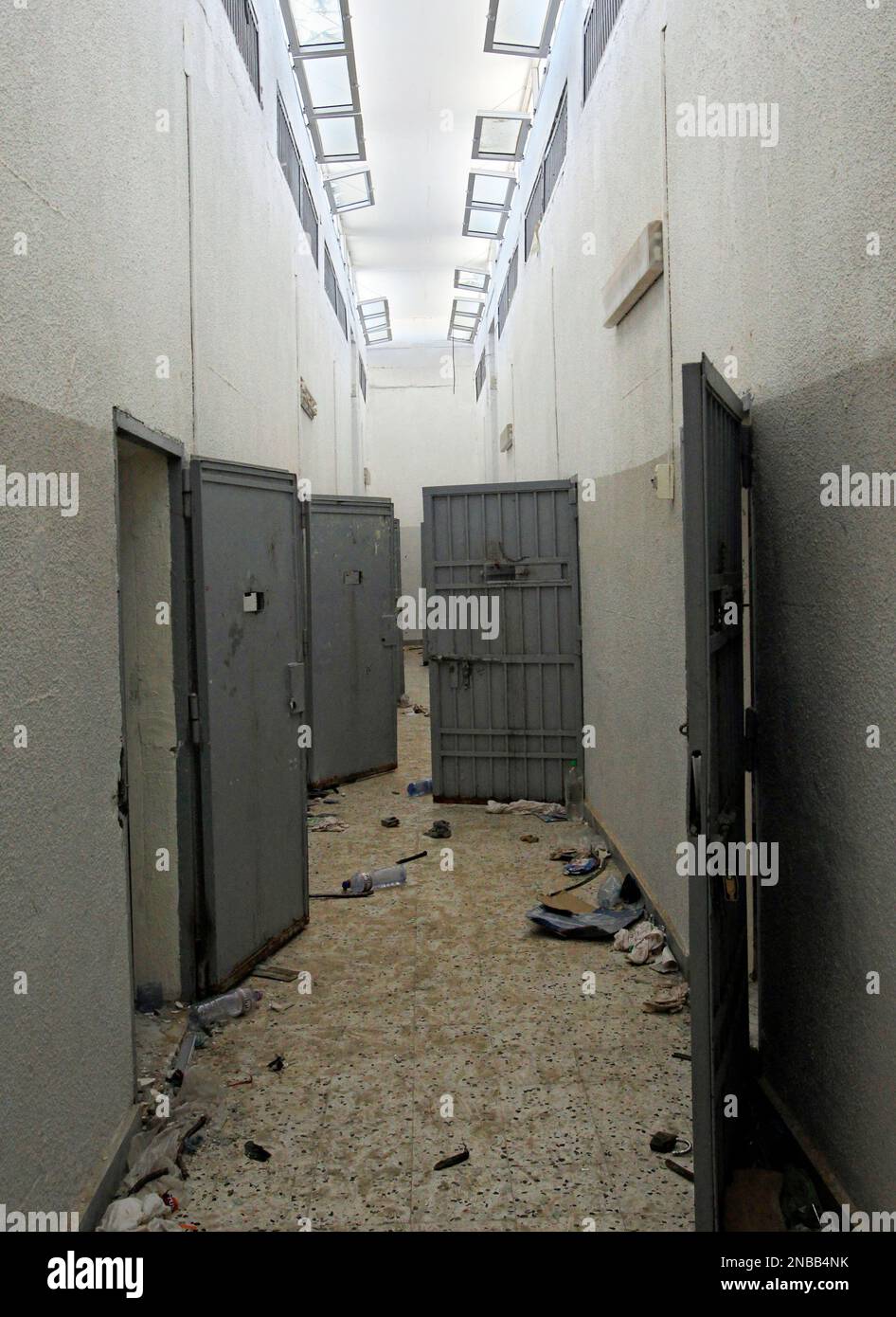 A view inside the Abu Salim prison in Tripoli, LIbya, Friday, Aug. 26 ...
