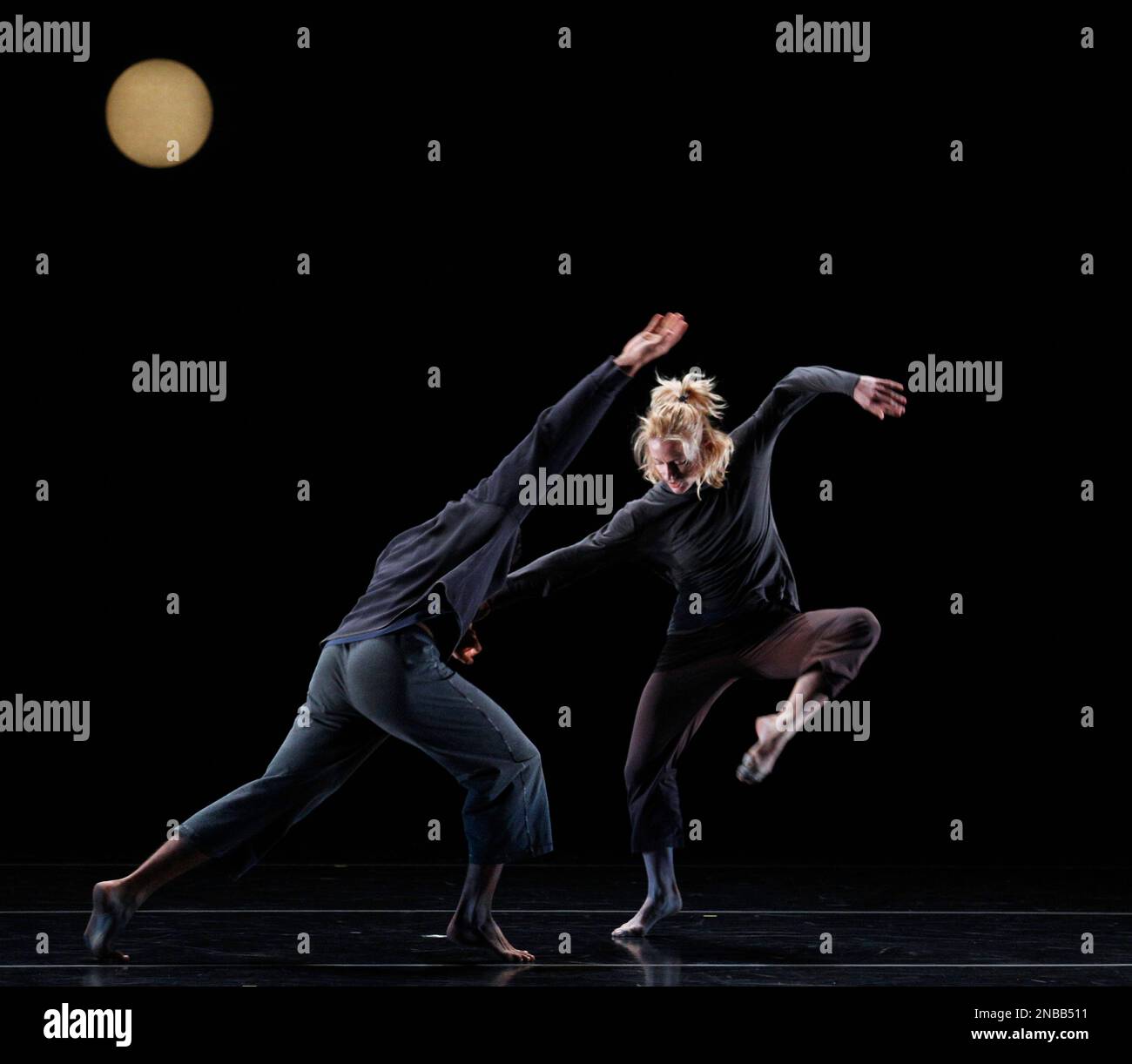 In this photo taken Aug. 23, 2011, dancers Natalie Desch and Alex ...