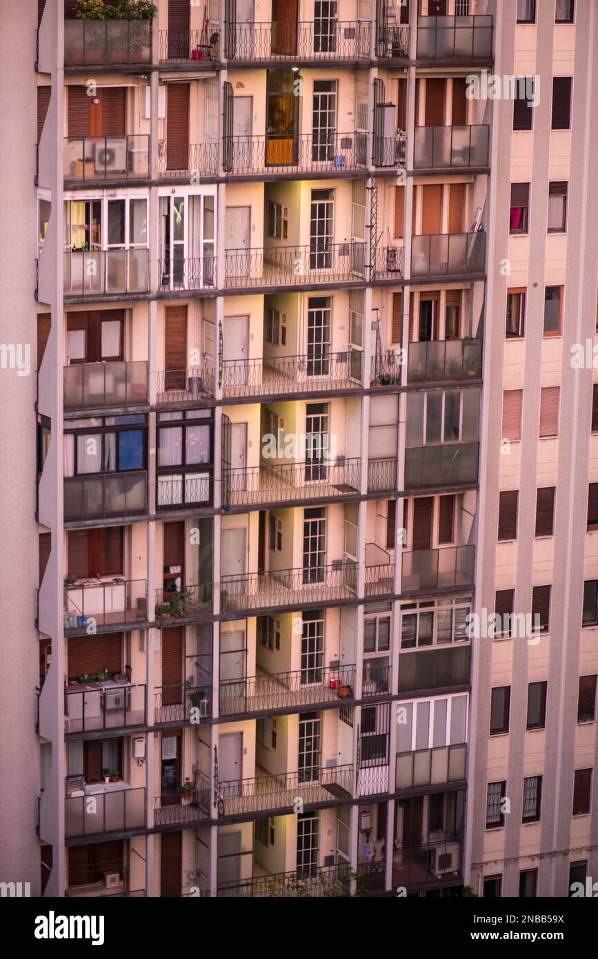 Residential blocks, Milan, Italy Stock Photo - Alamy