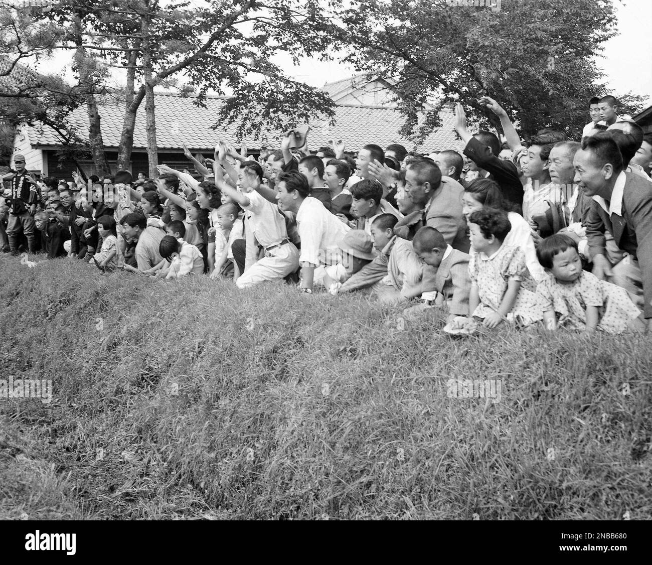 Still awed by the presence of Emperor Hirohito, people in Iwate ...
