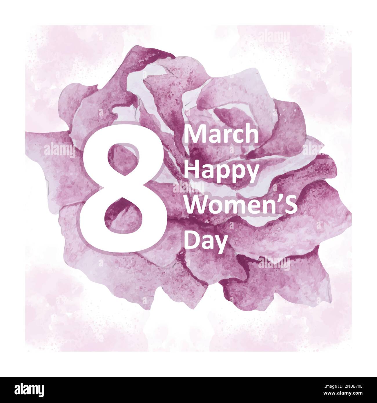 8 March, International Womens Day. , greeting card. Typographic ...