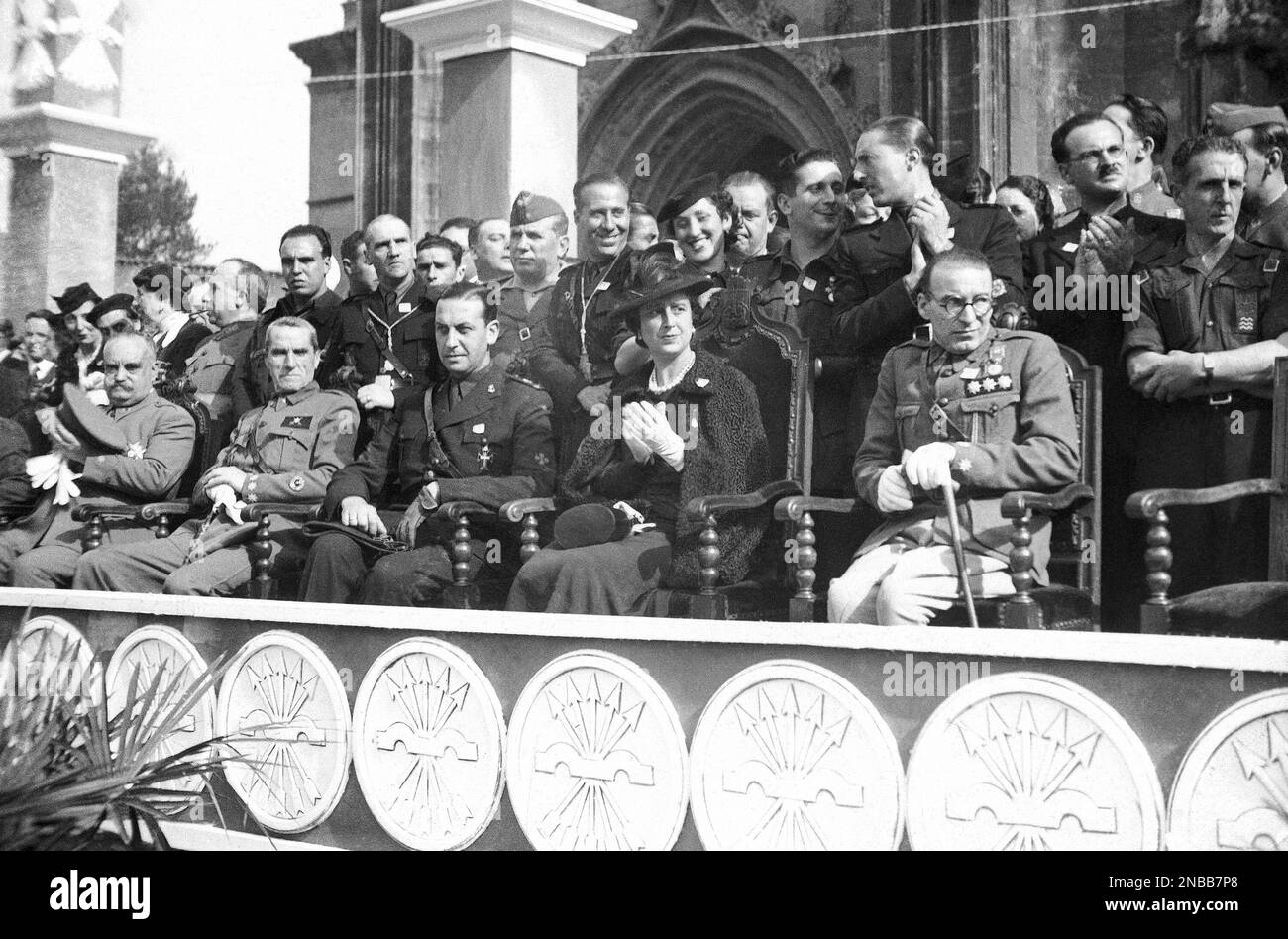 Dona Carmen Polo de Franco, wife of Generalissimo Franco, attended the ...
