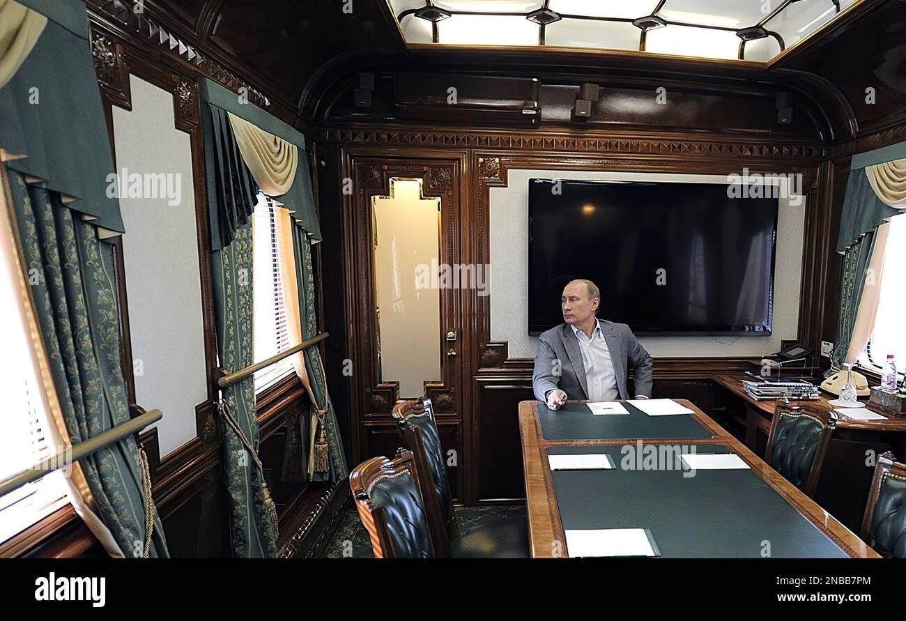 October 19, 2012 -Vladimir Putin held a meeting in an armored train car ...