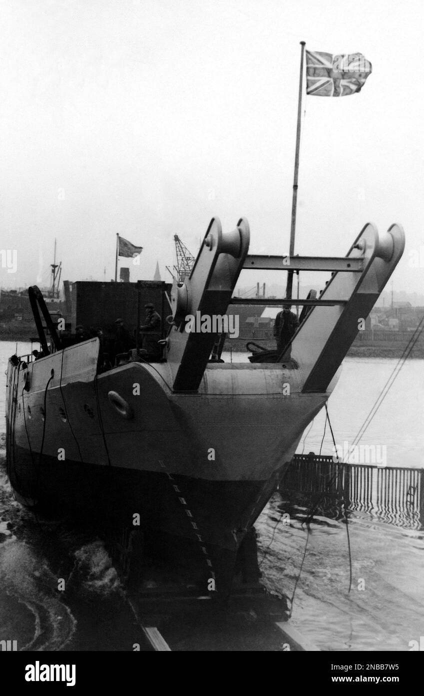 H.M.S. Plantagenet, a boom defence ship which would play an important ...