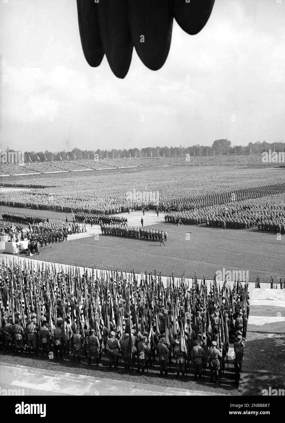 150,000 uniformed Nazis were reviewed in the Luitpold Arena, Nuremberg ...