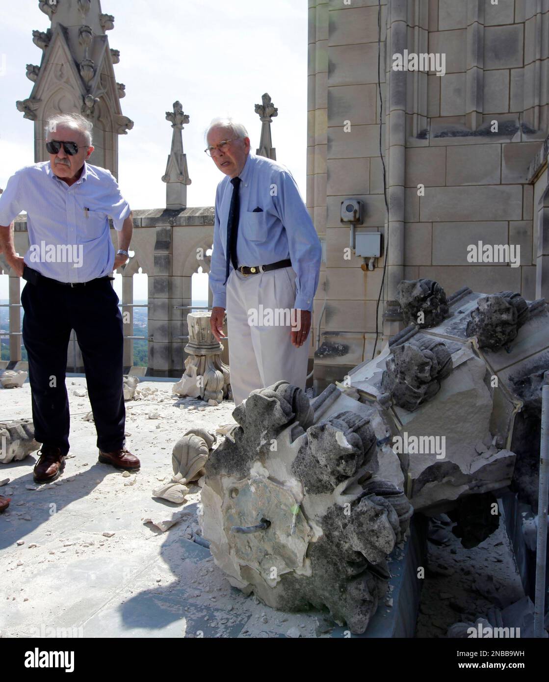 Anthony Segreti, an architect, left, and Jim Cutts, right, a structural ...