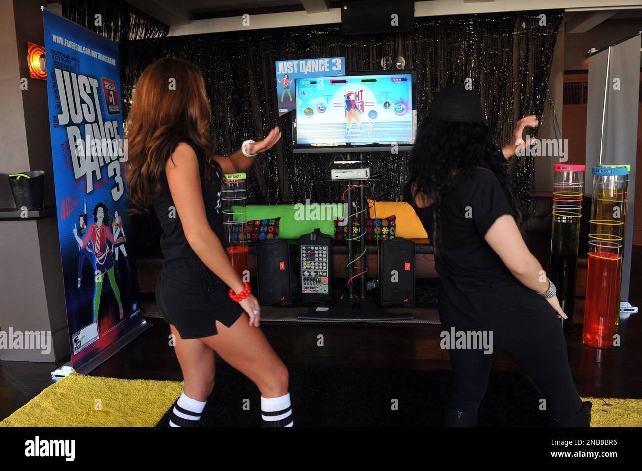 Guests enjoy Ubisoft's upcoming line-up of dance video games at the NYC ...