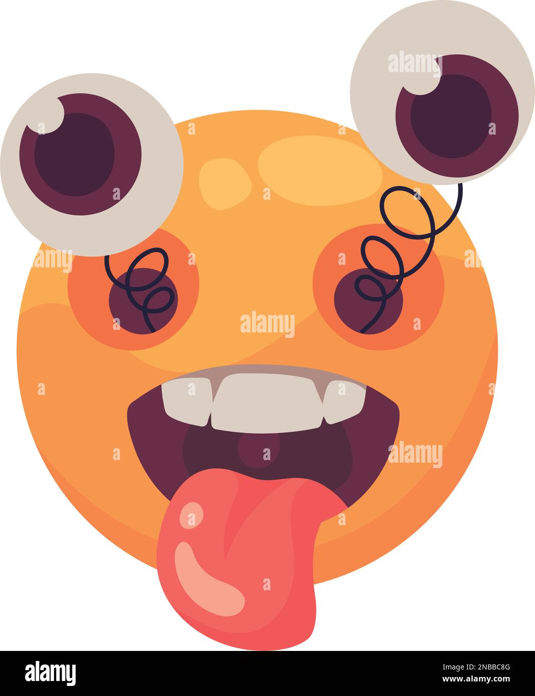 crazy emoji fools day Stock Vector Image & Art - Alamy