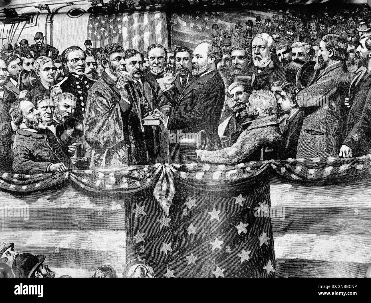 Depicted in this undated illustration from an old print, the ...
