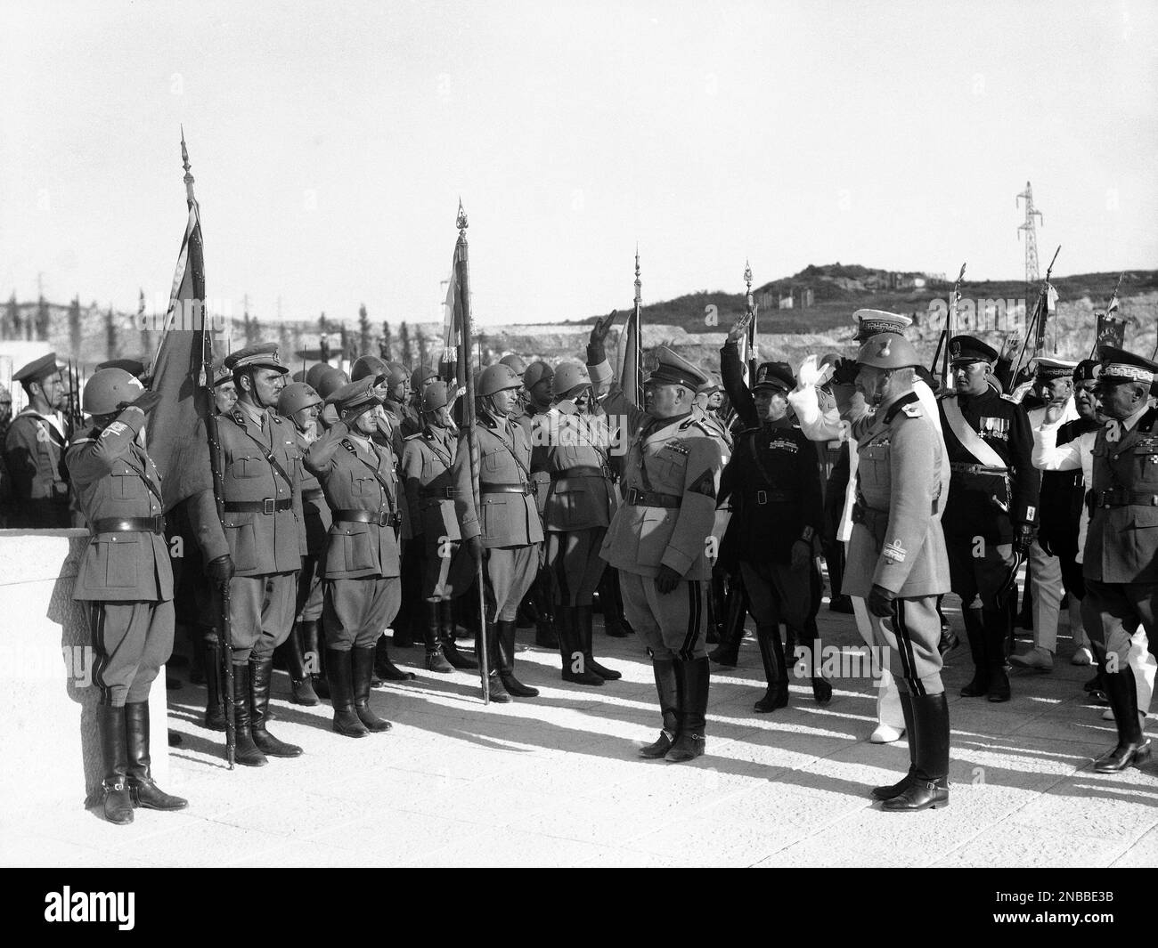 Benito Mussolini has been making a tour of Northern Italian and ...