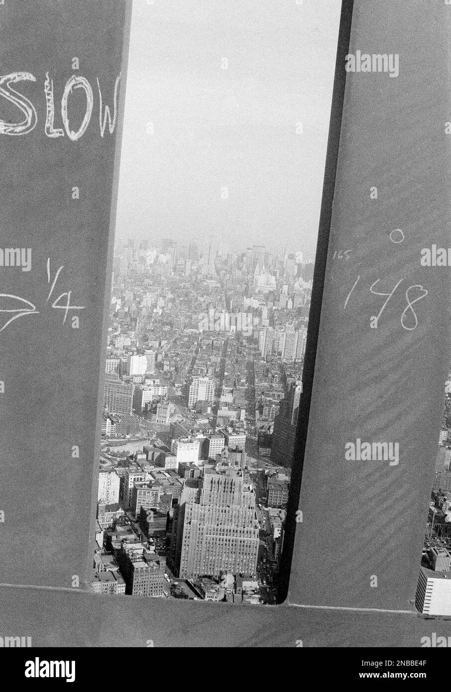World Trade Center from the construction site in New York City on Oct ...