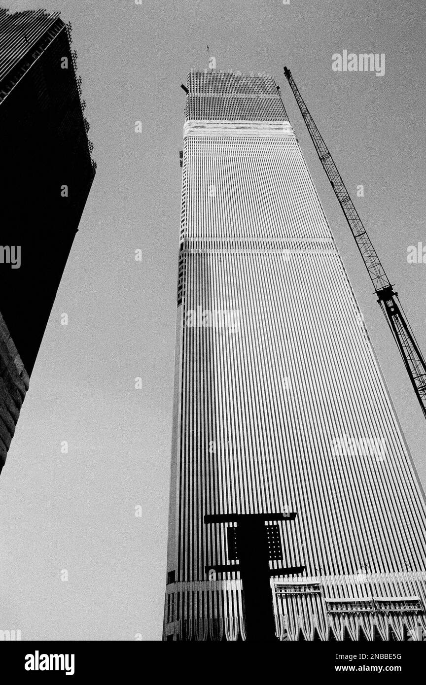 World Trade Center from the construction site in New York City on Oct ...