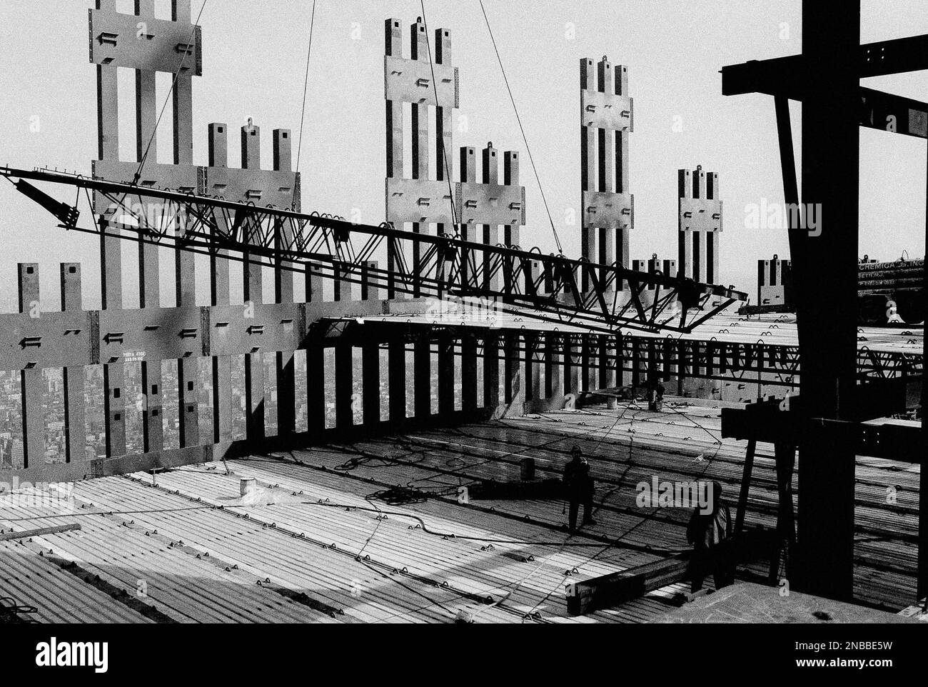World Trade Center from the construction site in New York City on Oct ...