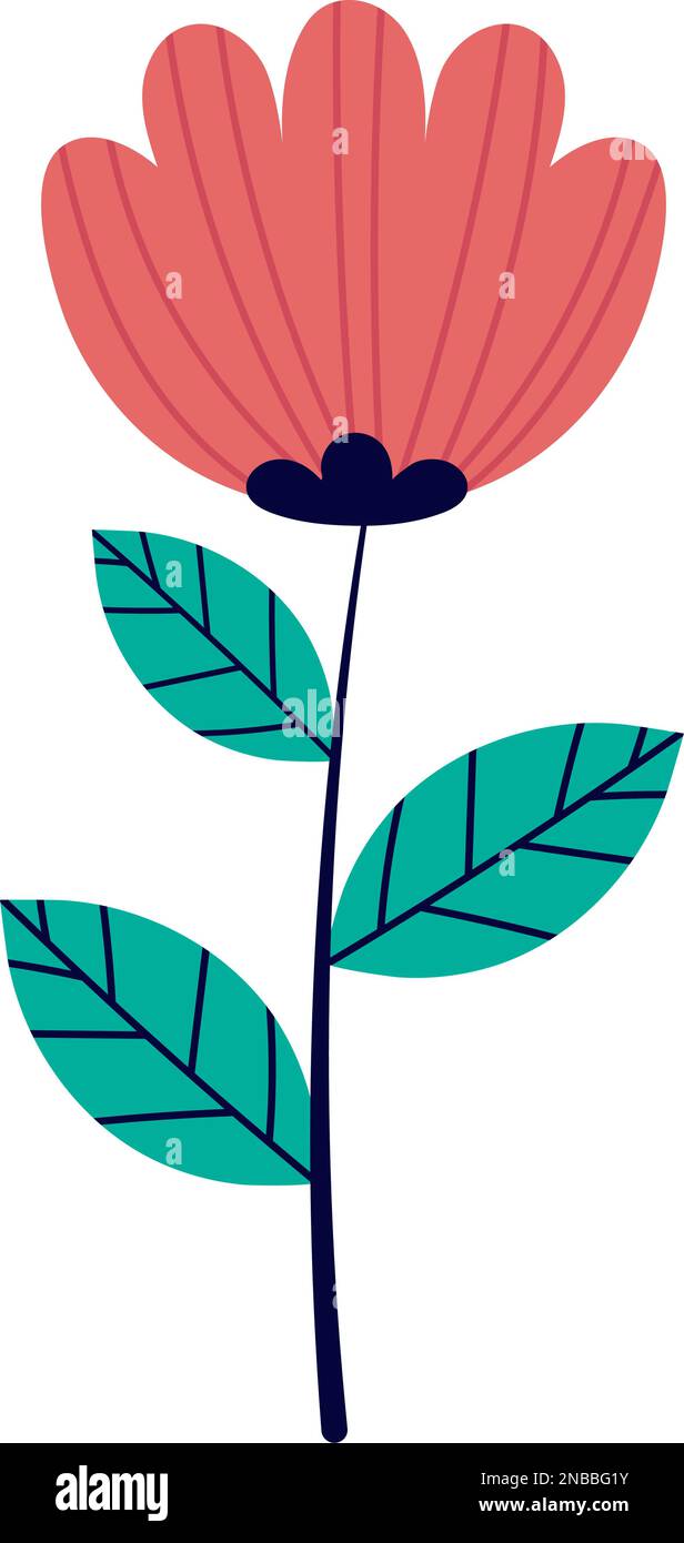 flower and stem Stock Vector Image & Art - Alamy