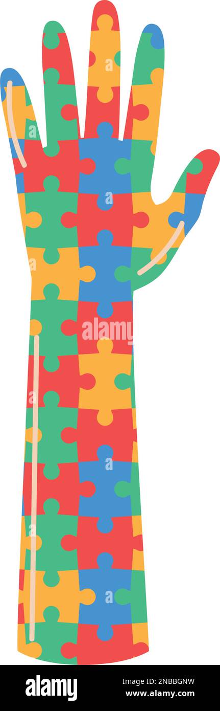Autism day campaign hand Cut Out Stock Images & Pictures - Alamy