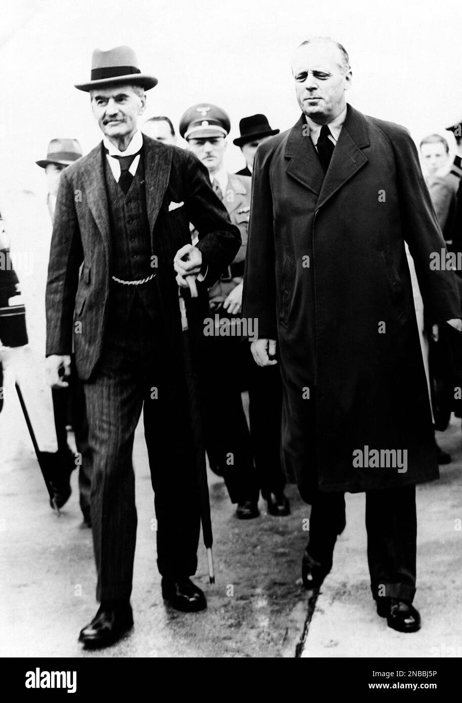 The first stage of Britain's Prime Minister Neville Chamberlain's peace ...