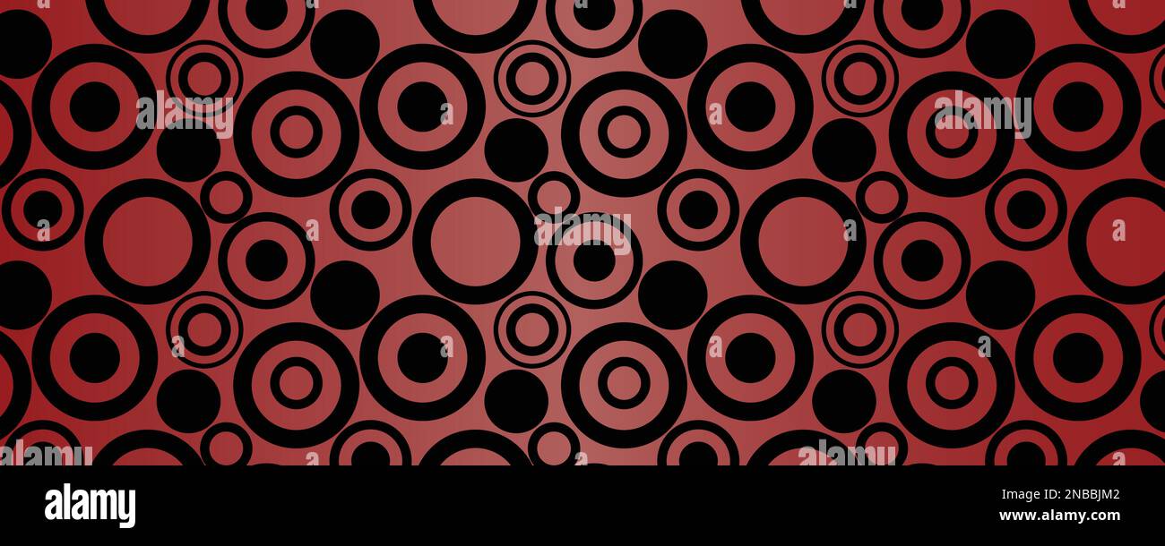 Geometrical circle pattern background - seamless illustration Stock ...