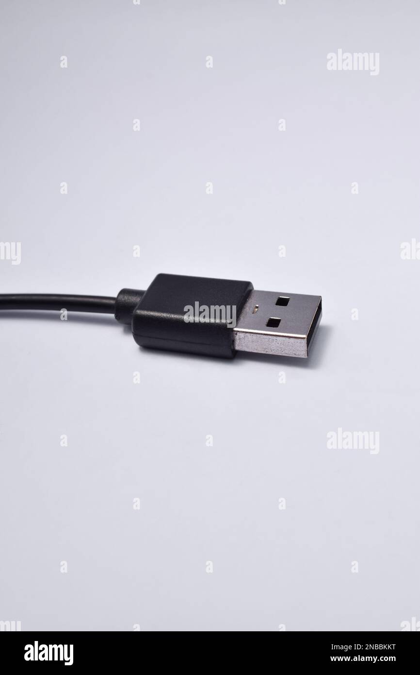 standard USB type A isolated on a white background Stock Photo - Alamy