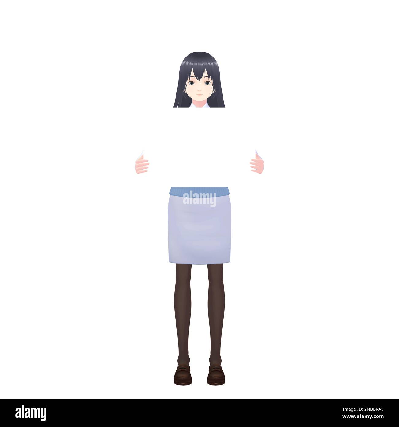 Female Teacher, 3D model Stock Photo - Alamy