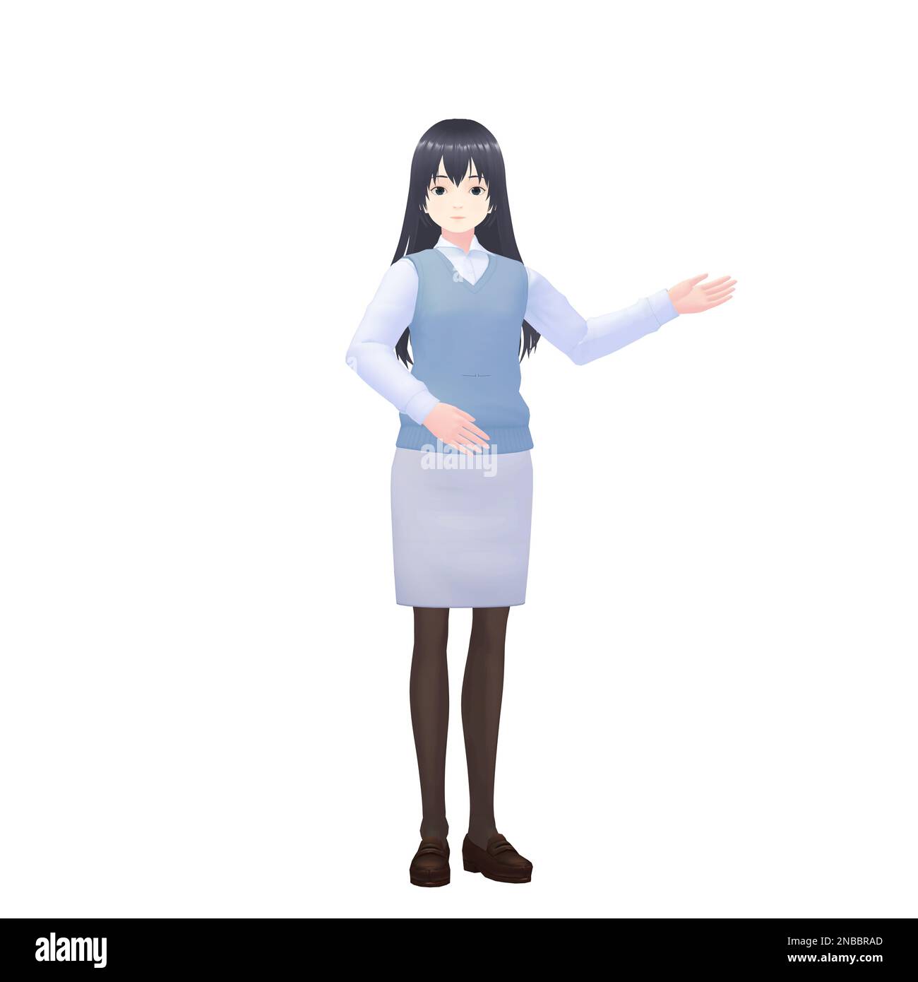 Female Teacher, 3D model Stock Photo - Alamy