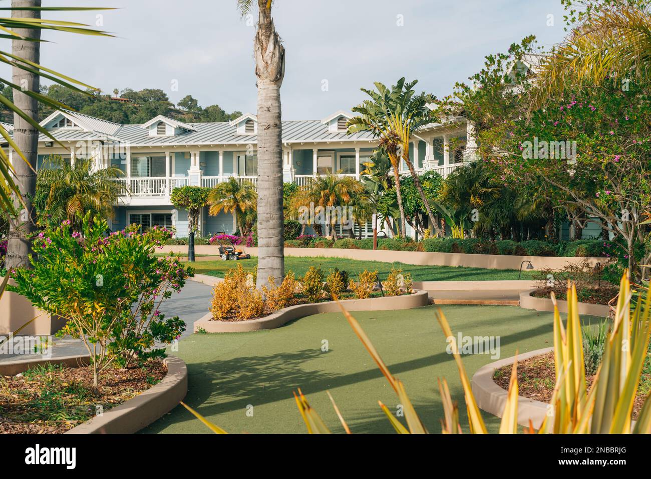 Avila Beach, California, USA - February 2, 2023 Avila Lighthouse Suites ...