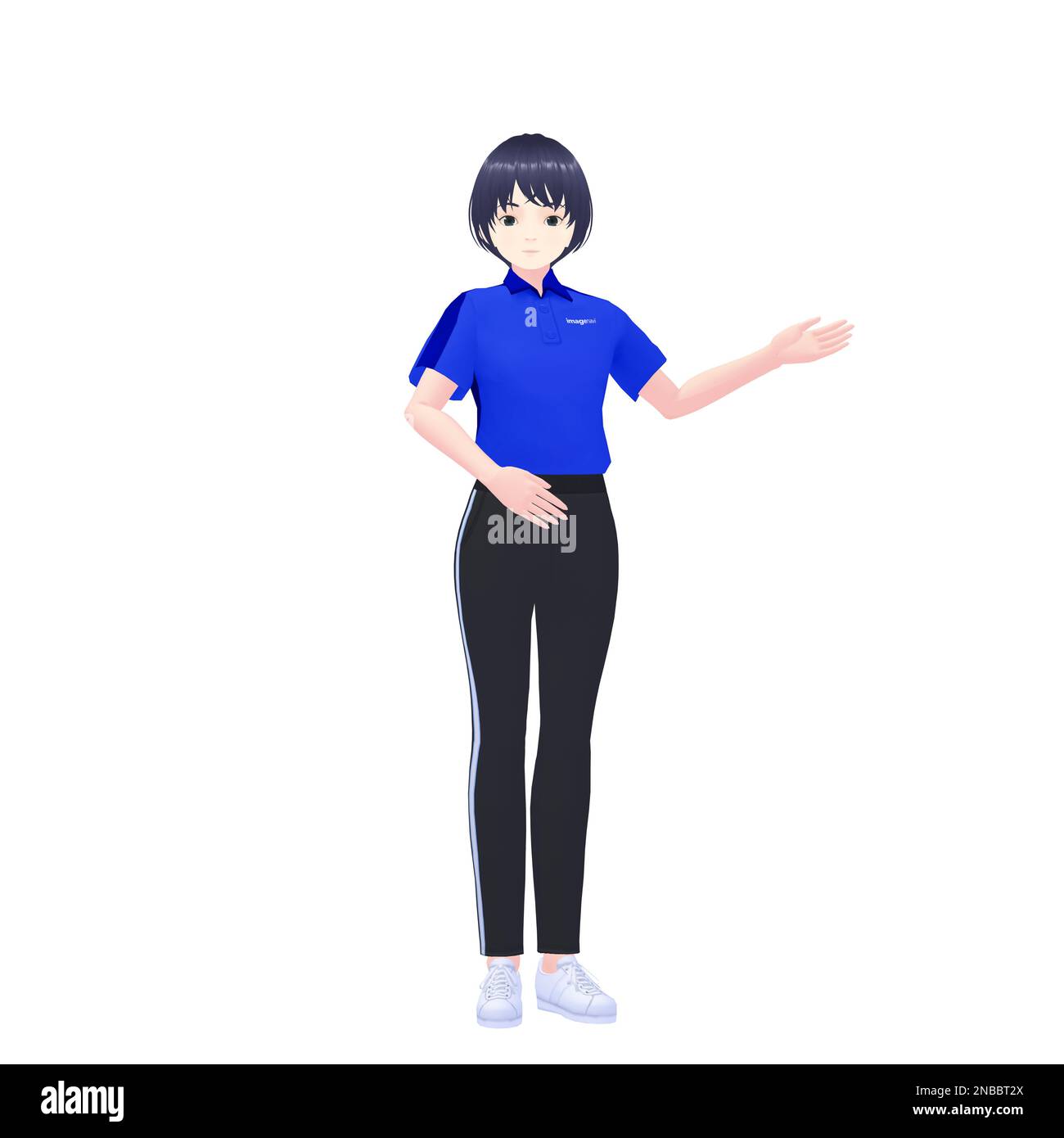 Female in black sports Cut Out Stock Images & Pictures - Alamy