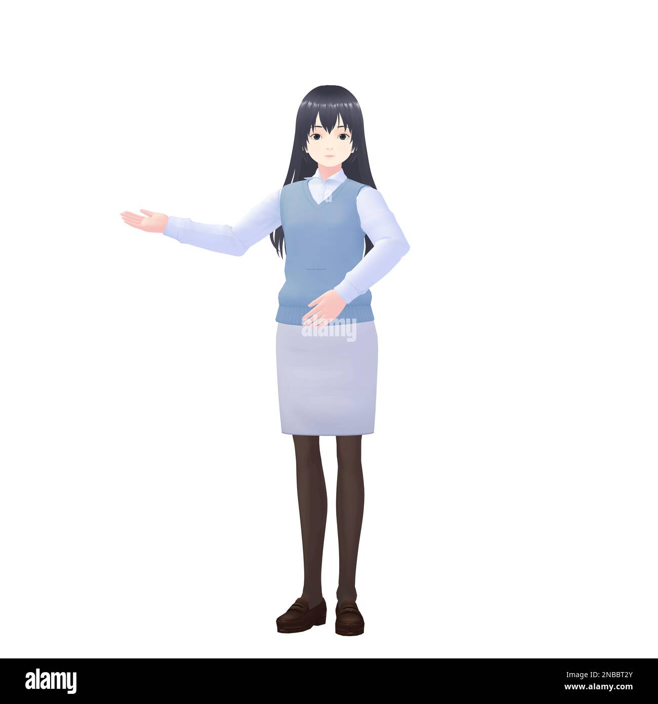 Female Teacher, 3D model Stock Photo - Alamy