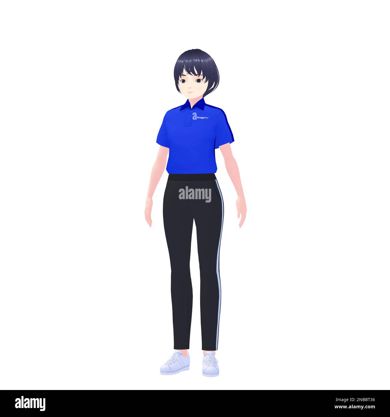 Female in black sports Cut Out Stock Images & Pictures - Alamy