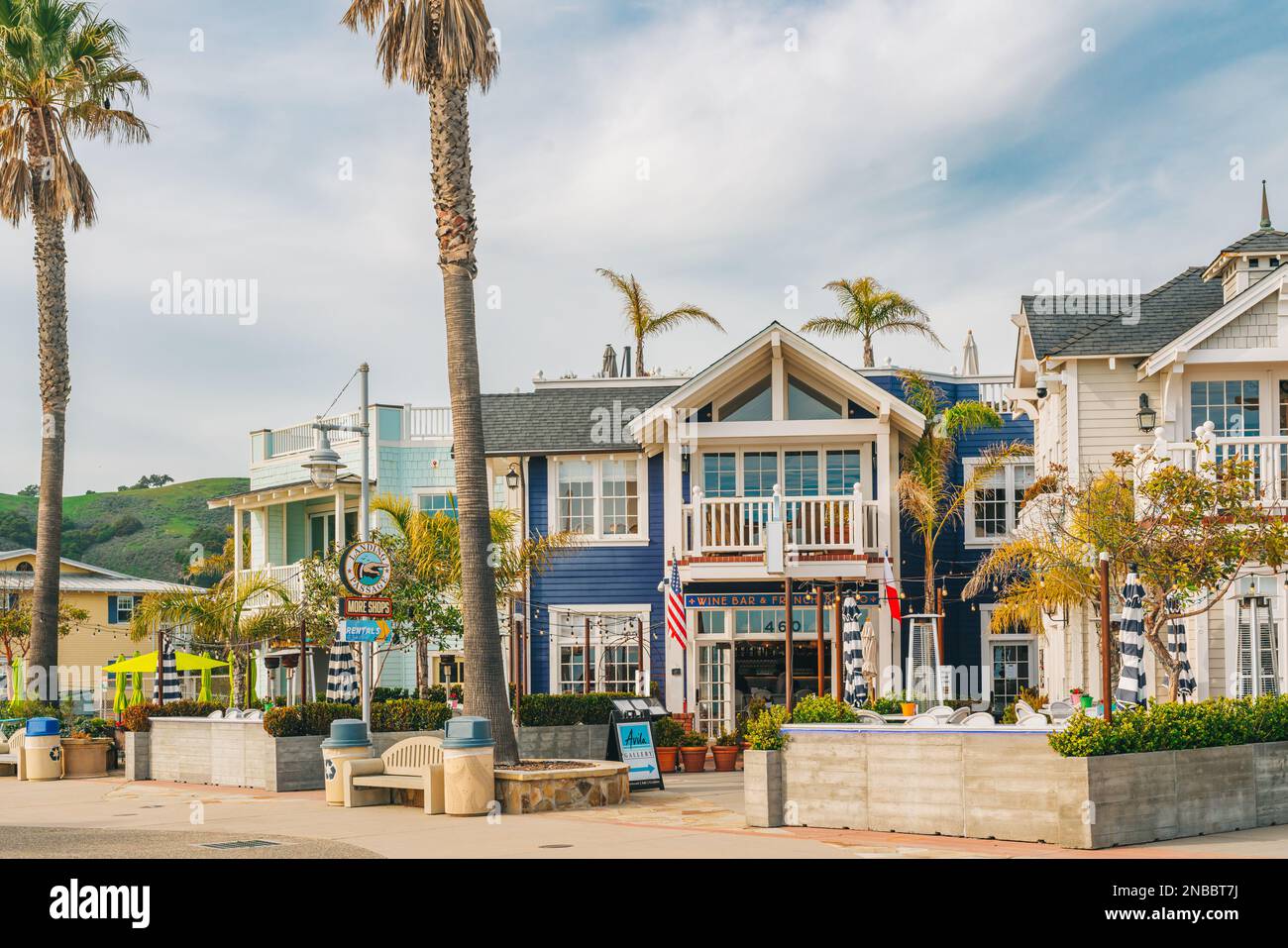 Avila Beach, California, USA - February 2, 2023. Avila Beach city ...