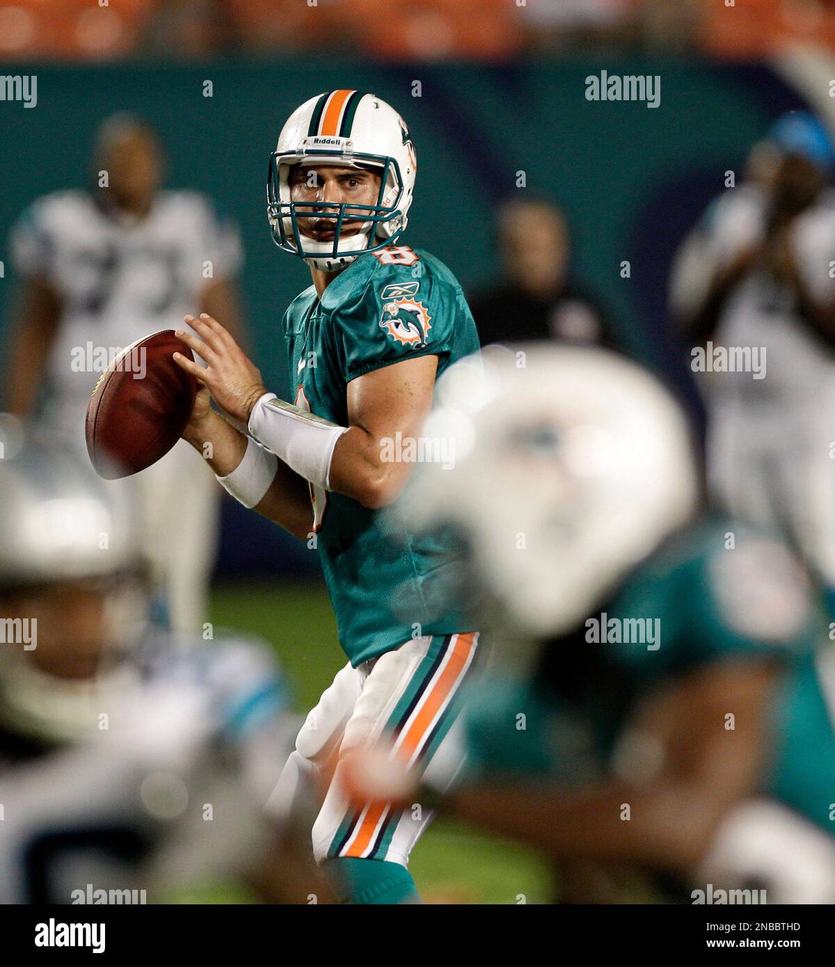 MIami Dolphins quarterback Matt Moore during the second half of a NFL ...