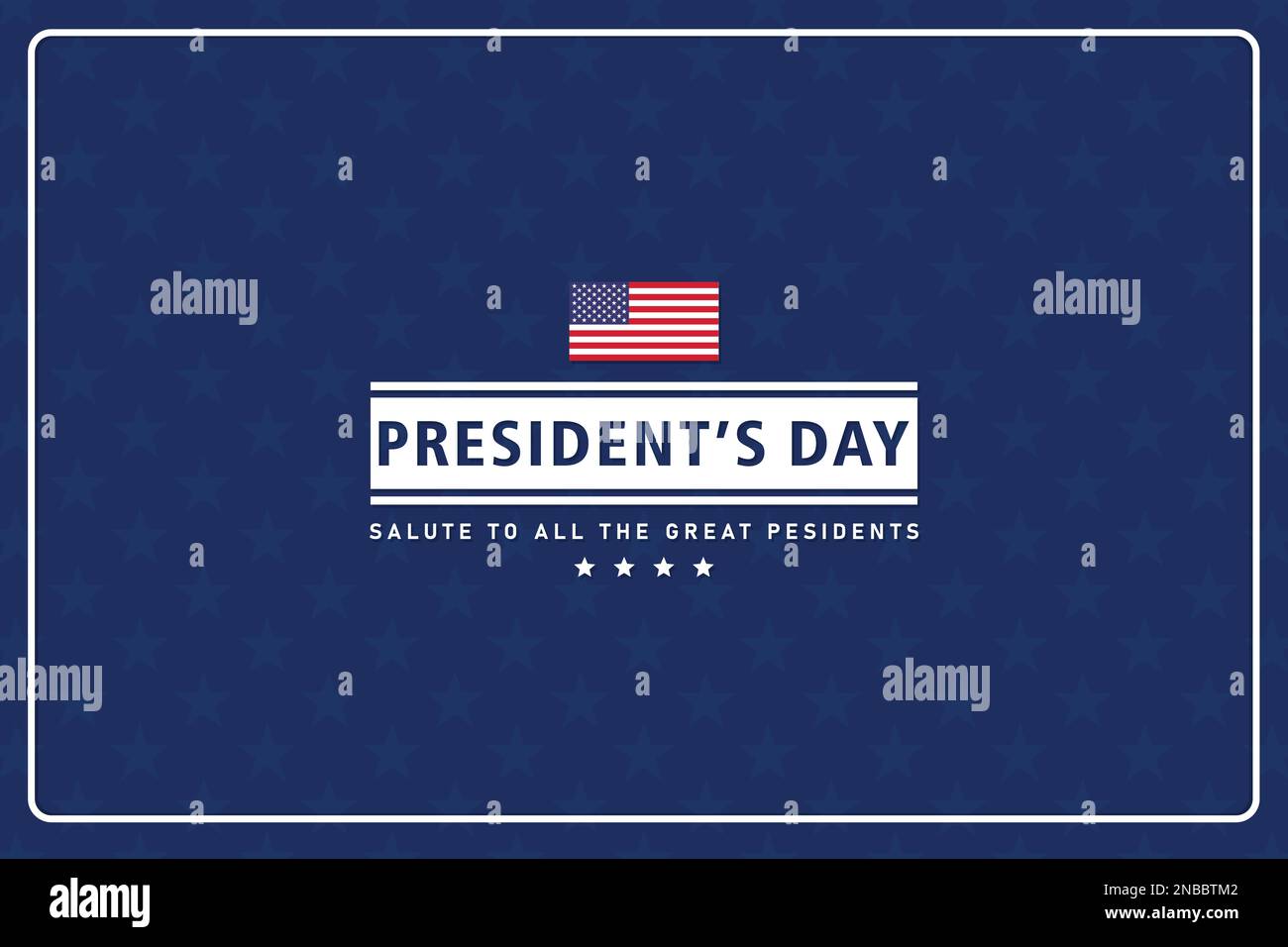 Presidents Day background with text. United States flag. flat vector ...